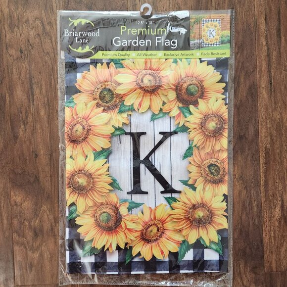 Briarwood Lane | Accents | Briarwood Lane Sunflowers Monogram Letter K ...